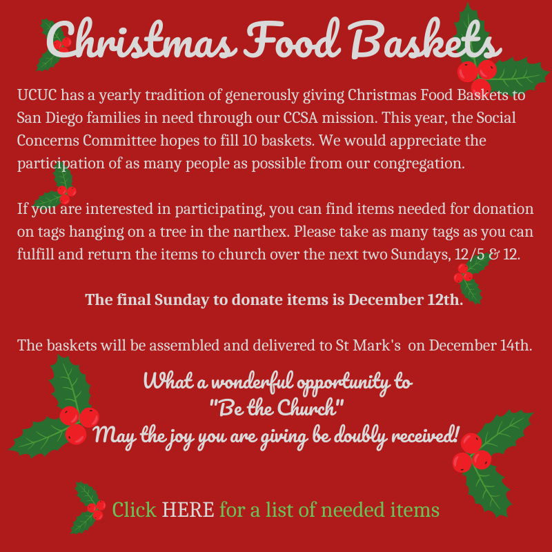 Thru Dec 12th - UCUC